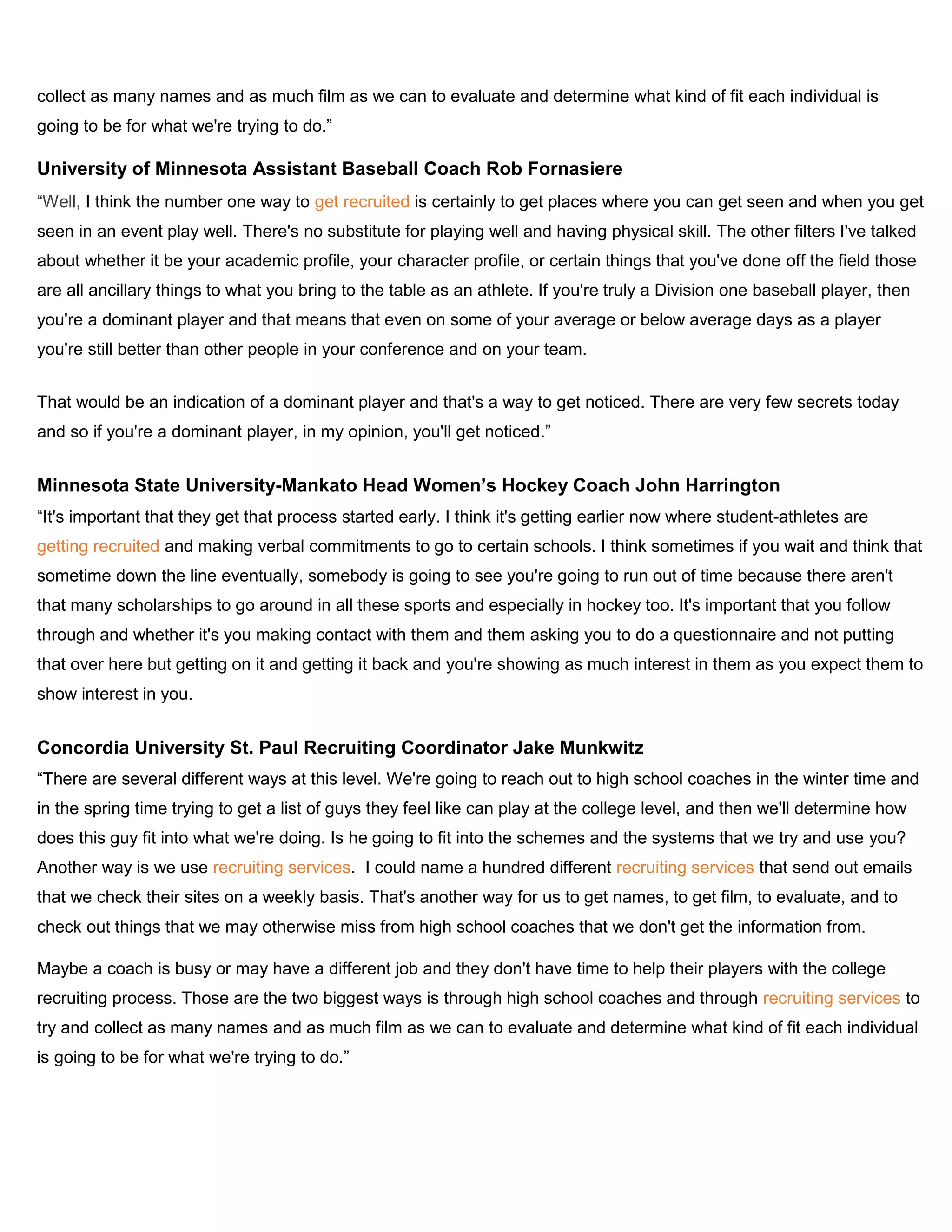Recruiting Made Simple | PDF | College Planning | College Education