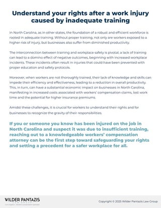 LACK OF TRAINING: The Deadly Reality for North Carolina Workers | PDF
