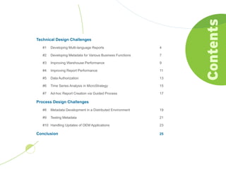 MicroStrategy Design Challenges - Tips and Best Practices | PDF