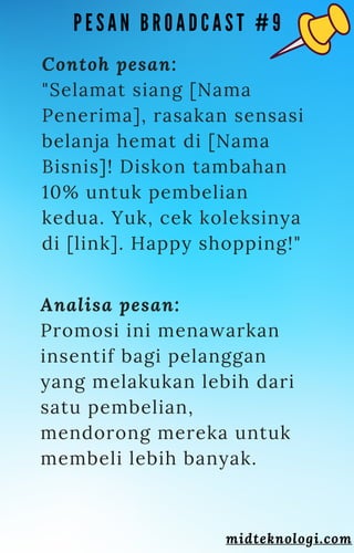 Ebook 101 Pesan Broadcast Whatsapp | PDF
