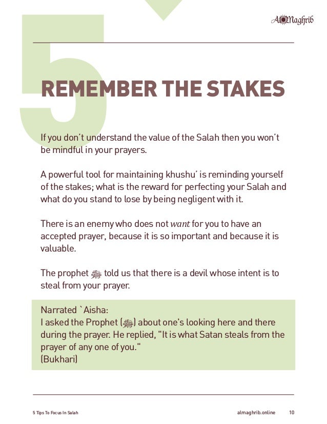 Ebook 5 Tips To Focus In Salah.pdf | Islam | Religion & Spirituality