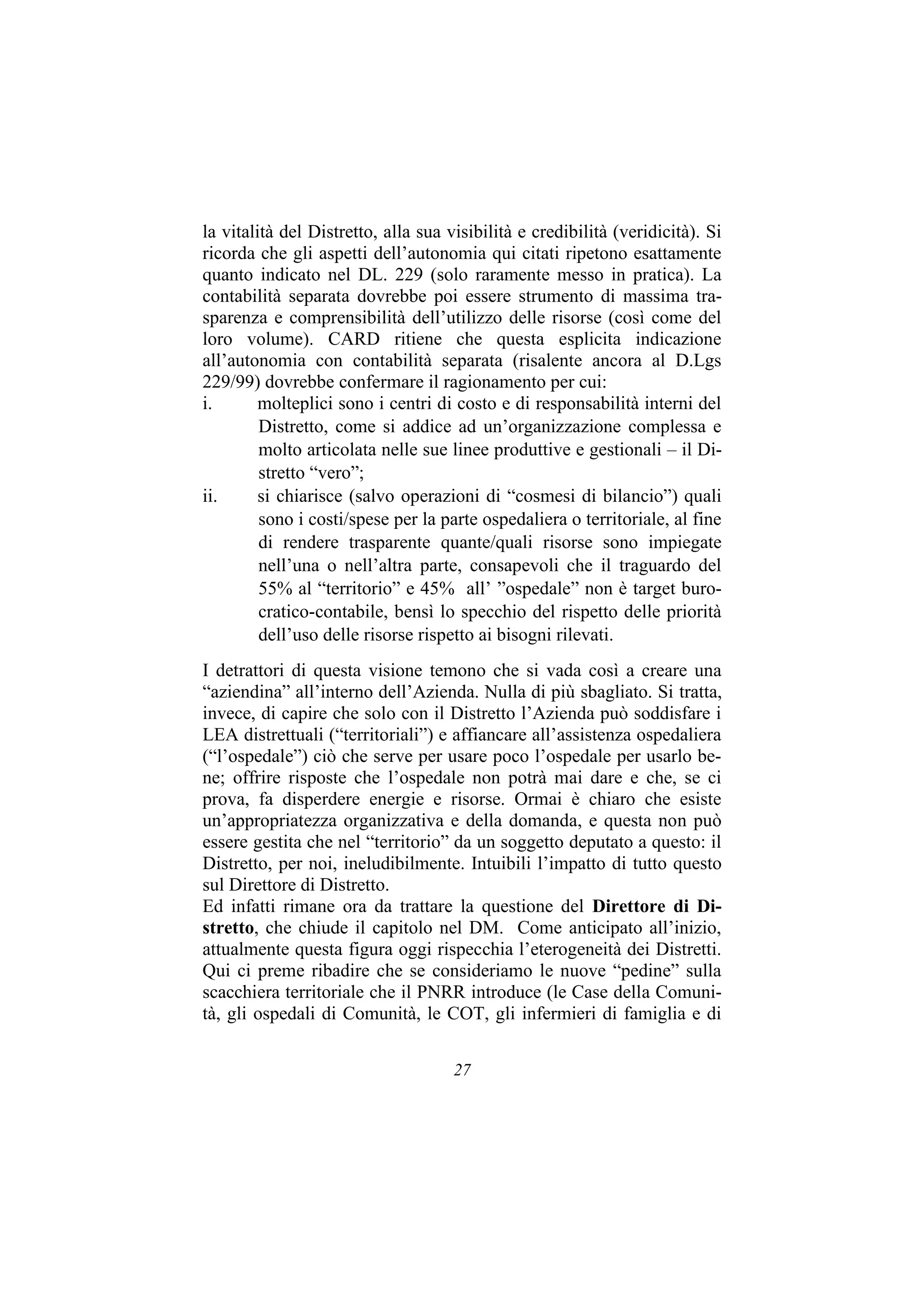 IL DM 77/2022 SULL'ASSISTENZA SANITARIA TERRITORIALE | PDF