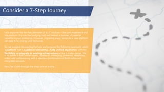 The UC Journey - Seven Steps to a Unified User Experience | PPT