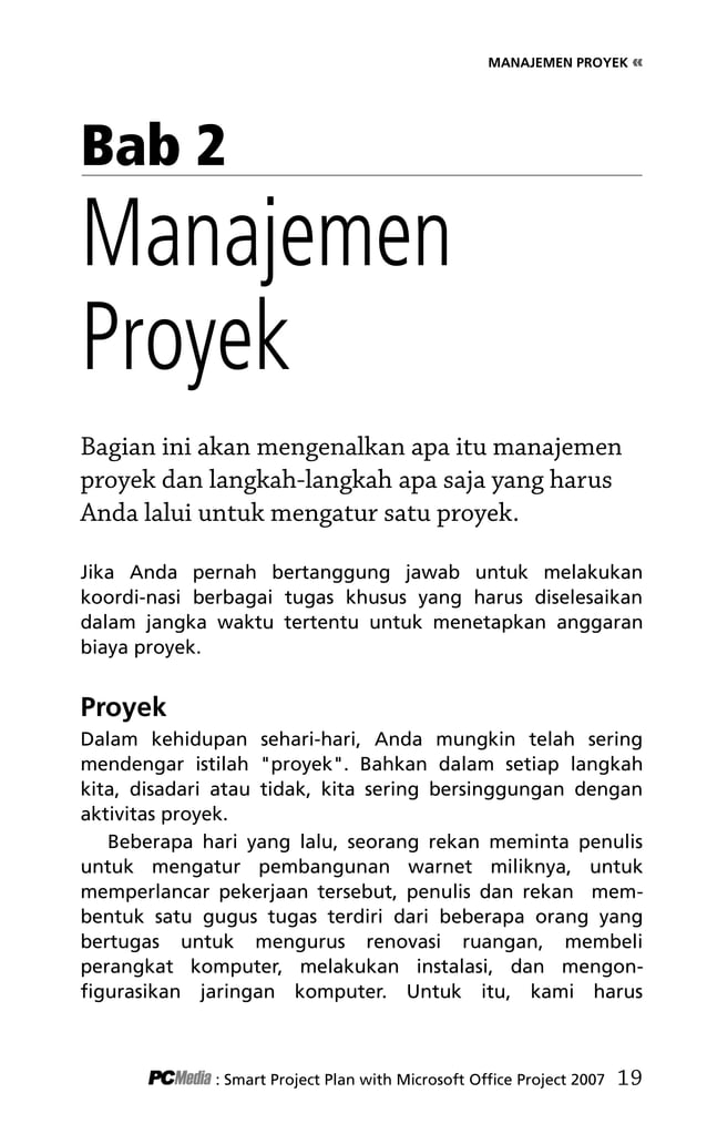 Ebook Belajar Mengoperasikan Microsoft Project | PDF