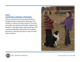 AKC Canine Good Citizen (CGC) Test Items | PDF