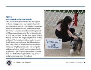 AKC Canine Good Citizen (CGC) Test Items | PDF