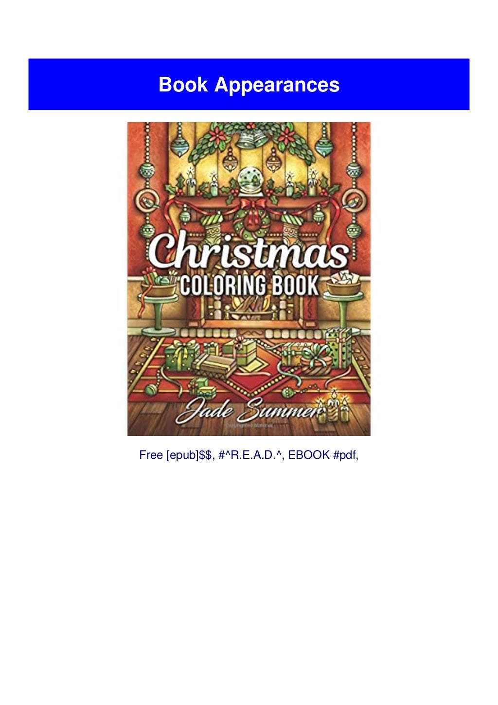 (EBOOK Christmas Coloring Book An Adult Coloring Book with Fun Easy and ...