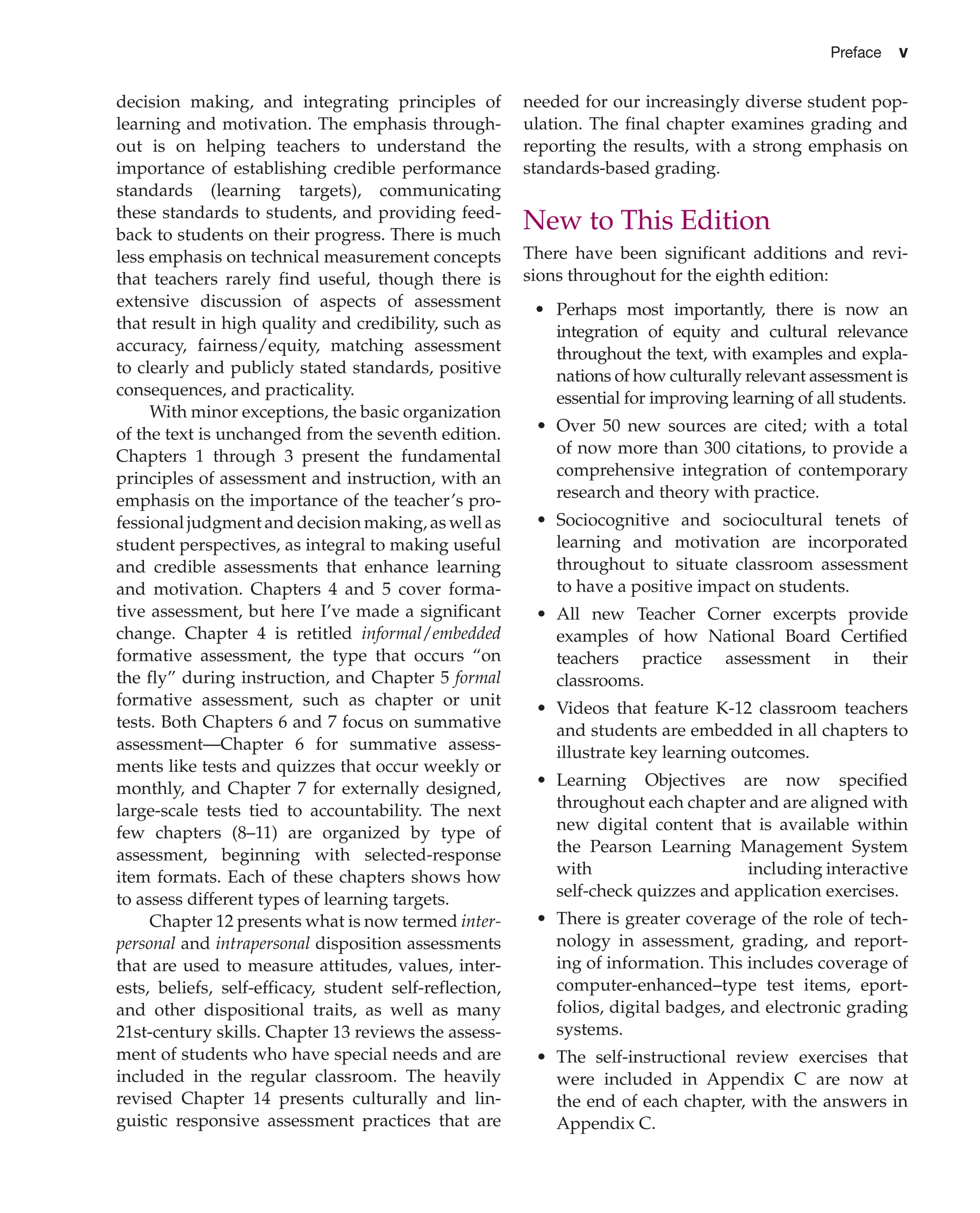 eBook Classroom Assessment Principles and Practice that Enhance Student Learning and Motivation ...