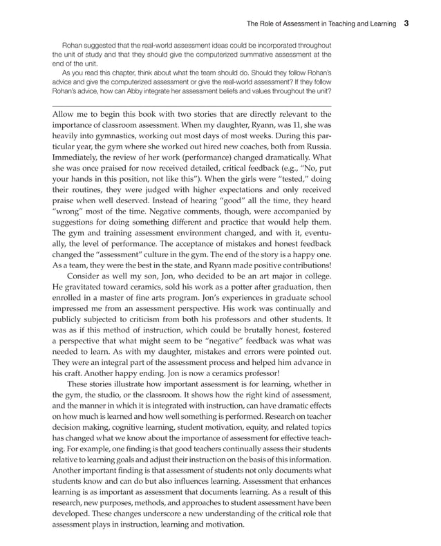 eBook Classroom Assessment Principles and Practice that Enhance Student Learning and Motivation ...