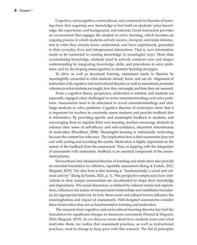 eBook Classroom Assessment Principles and Practice that Enhance Student Learning and Motivation ...