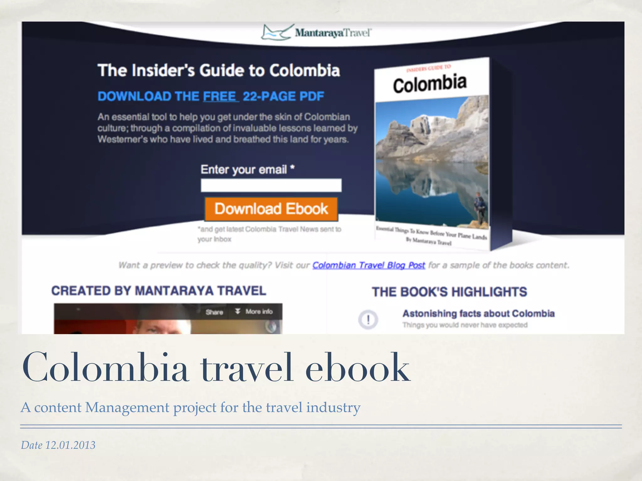 Ebook colombia travel | PDF