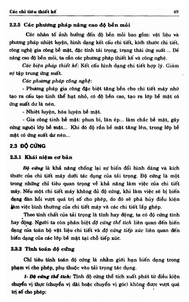 Ebook Cơ sở thiết kế máy - Nguyễn Hữu Lộc | PDF