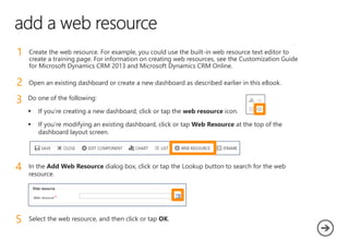 Dynamics CRM 2013: Create or customize dashboards | PDF | Web Design and HTML | Internet