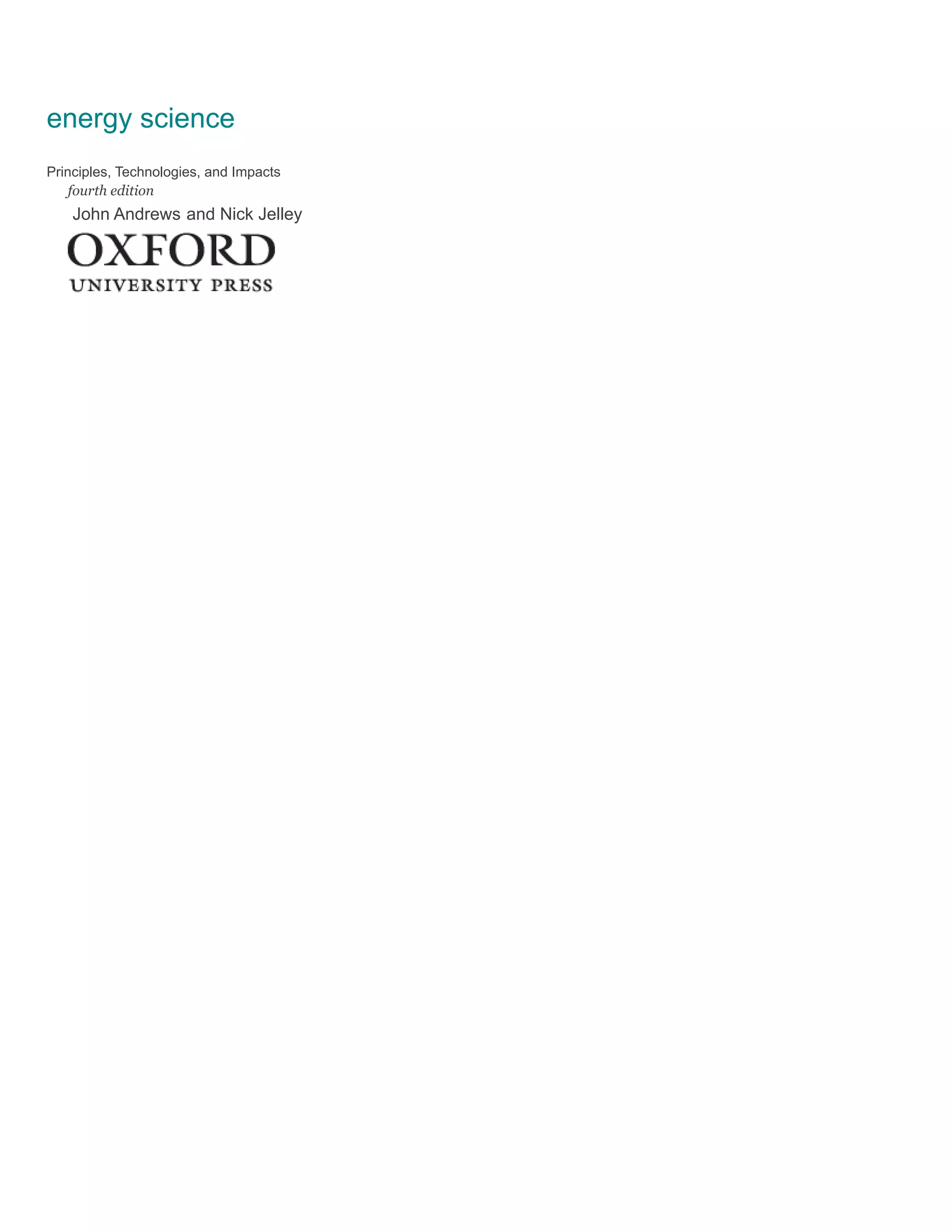 eBook Energy Science Principles, Technologies, and Impacts, 4e John ...