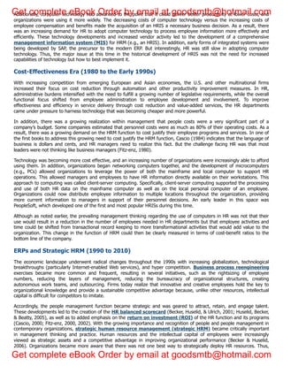 eBook Human Resource Information Systems 5e Richard Johnson. Kevin Carlson, Michael Kavanagh.pdf