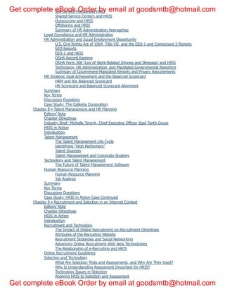 eBook Human Resource Information Systems 5e Richard Johnson. Kevin Carlson, Michael Kavanagh.pdf