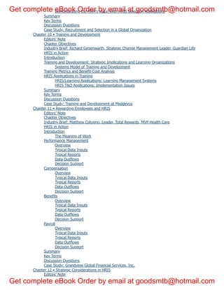 eBook Human Resource Information Systems 5e Richard Johnson. Kevin Carlson, Michael Kavanagh.pdf