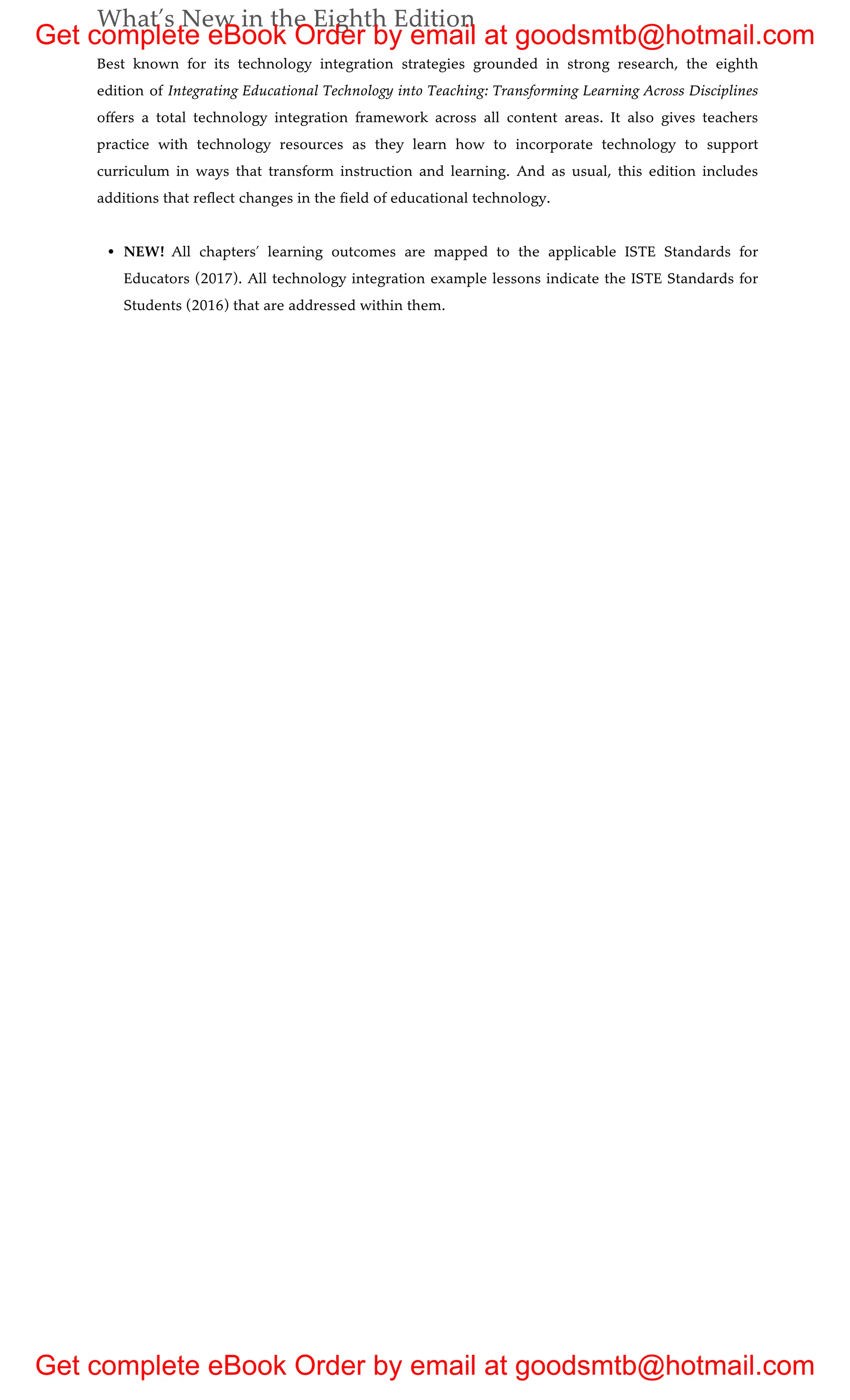 eBook Integrating Educational Technology into Teaching 8e Roblyer, Joan ...