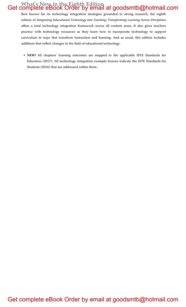eBook Integrating Educational Technology into Teaching 8e Roblyer, Joan ...