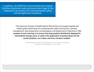 Leveraging Manufacturer Unit Dose Bar Codes | PDF