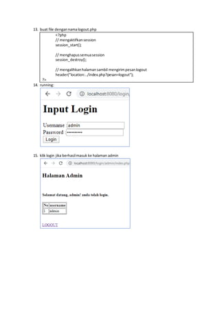 Ebookl membuat login php7+mysqli | PDF
