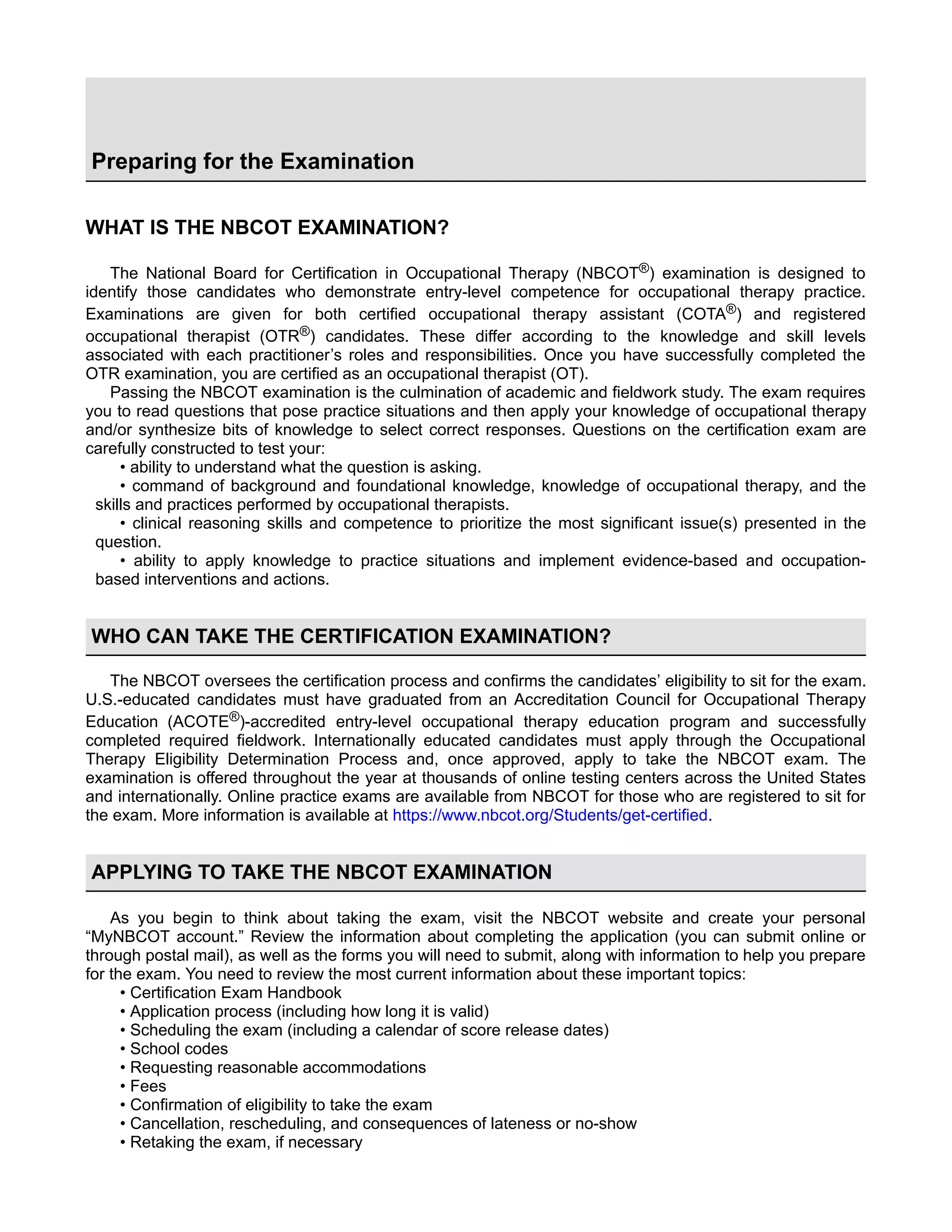 eBook Occupational Therapy Examination Review Guide with Davis Edge 5th ...