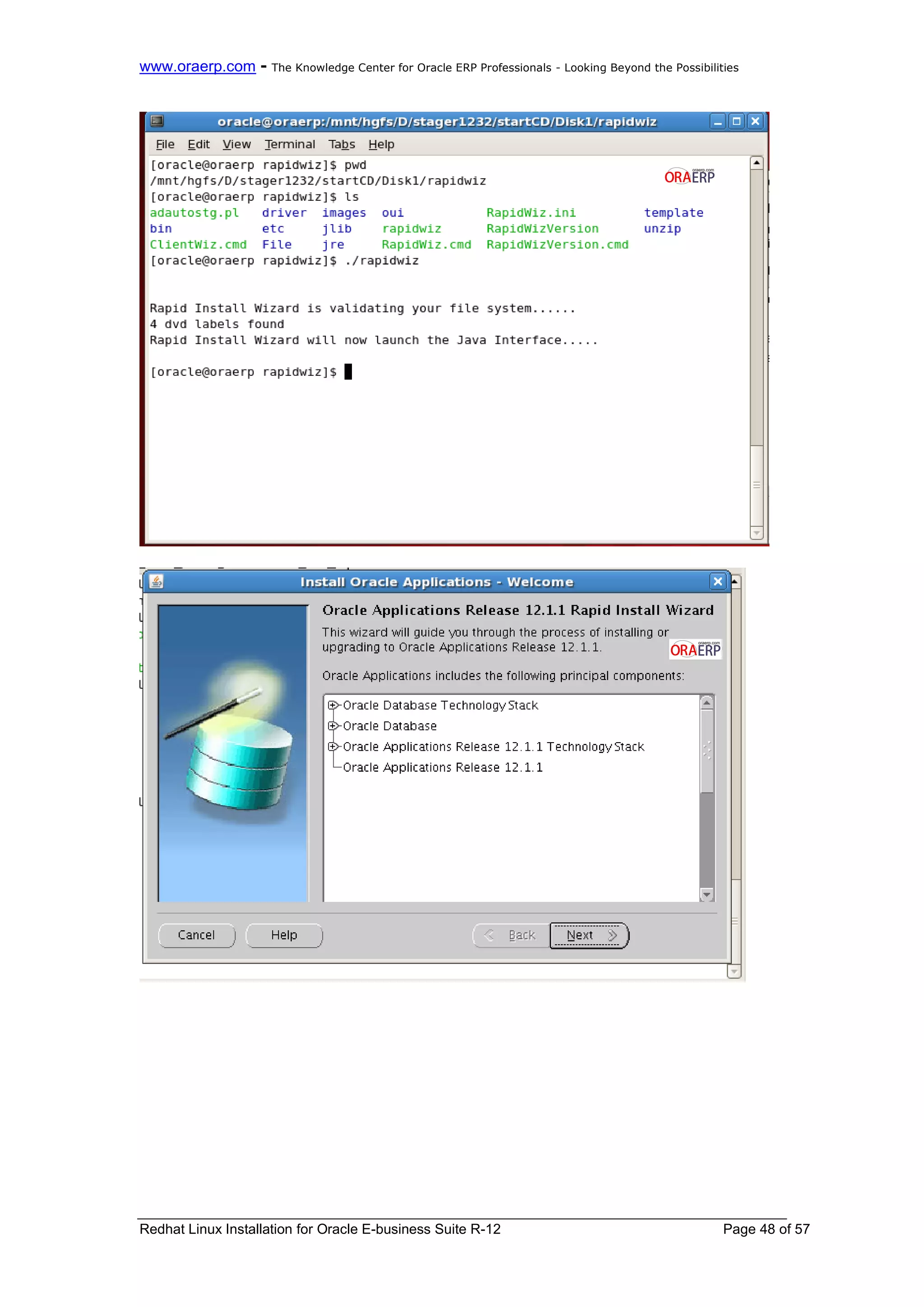 Oracle e-business suite R12 step by step Installation | PDF