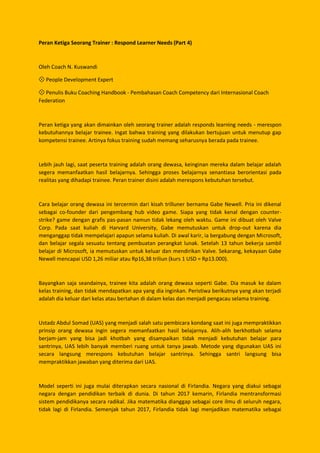 Buku Digital People Development Evolution - Rahasia Evolusi Trainer ...