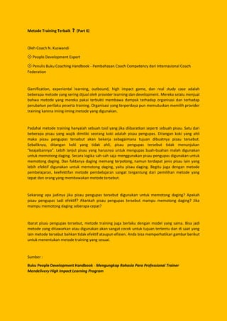 Buku Digital People Development Evolution - Rahasia Evolusi Trainer ...