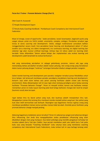 Buku Digital People Development Evolution - Rahasia Evolusi Trainer dalam Merancang Pelatihan ...