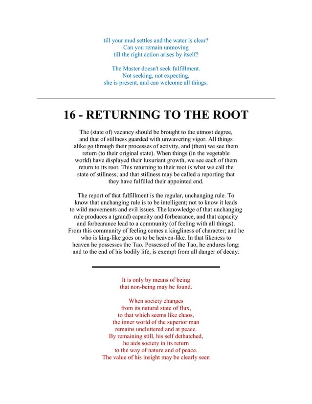 (E book philosophy) [lao tzu] the tao-te-ching (three translations ...