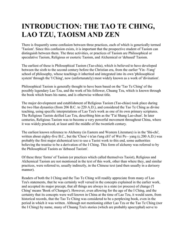(E book philosophy) [lao tzu] the tao-te-ching (three translations ...
