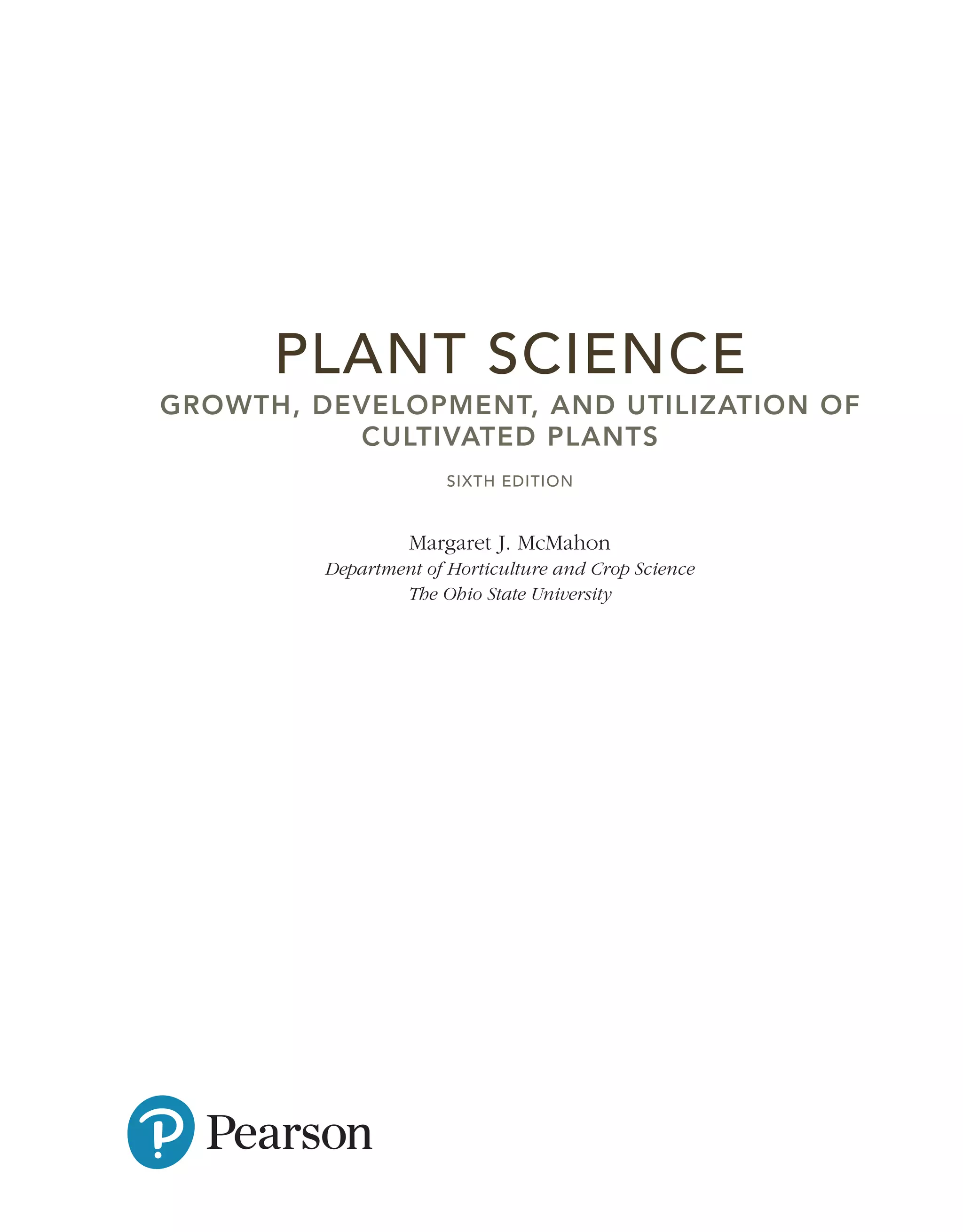 eBook Plant Science Growth, Development, and Utilization of Cultivated ...