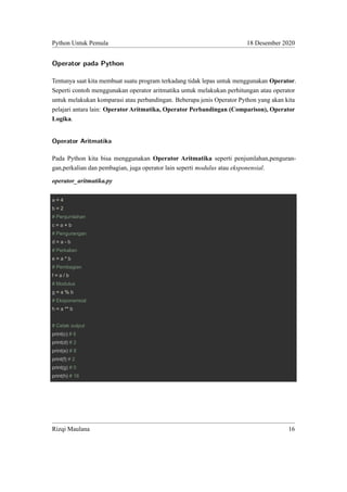 Ebook python untuk pemula | PDF