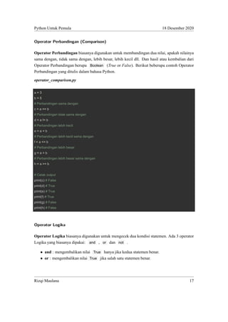 Ebook python untuk pemula | PDF