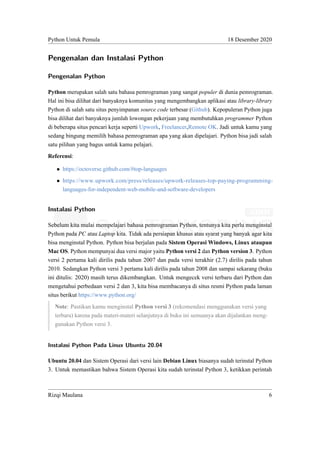 Ebook python untuk pemula | PDF