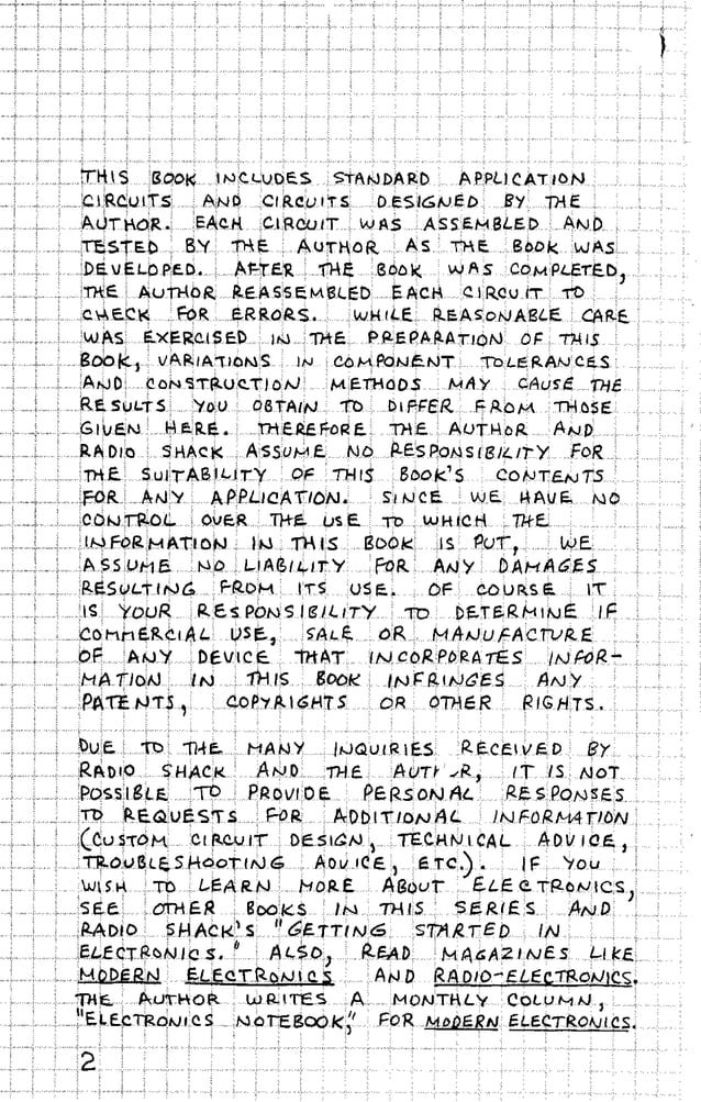 (Ebook) radio shack mini-notebook - formulas tables basic circuits | PDF