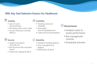 RPA in Healthcare | PDF
