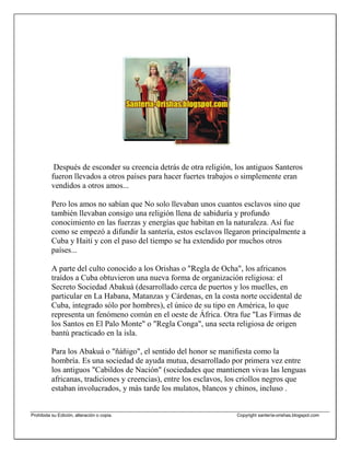 Ebook santeria y sus orishas | PDF