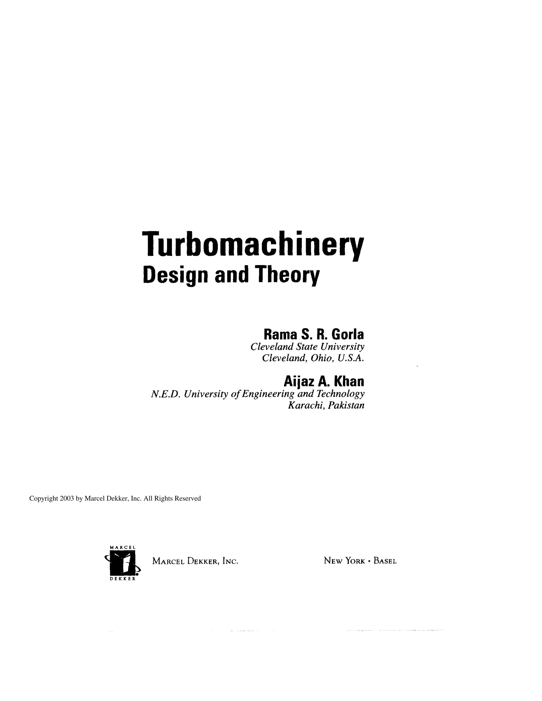 Ebooksclub.org turbomachinery__design_and_theory__dekker_mechanical_engineering_ | PDF