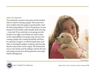 Selecting a Puppy | PDF