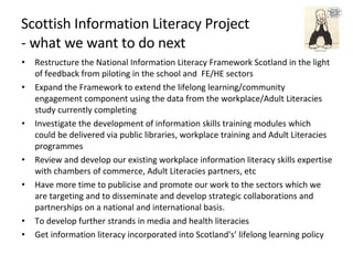 The Scottish Information Literacy Project | PPT