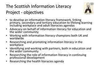 The Scottish Information Literacy Project | PPT