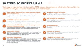 The Buyers Guide to RMIS (Risk Management Information System) | PPT