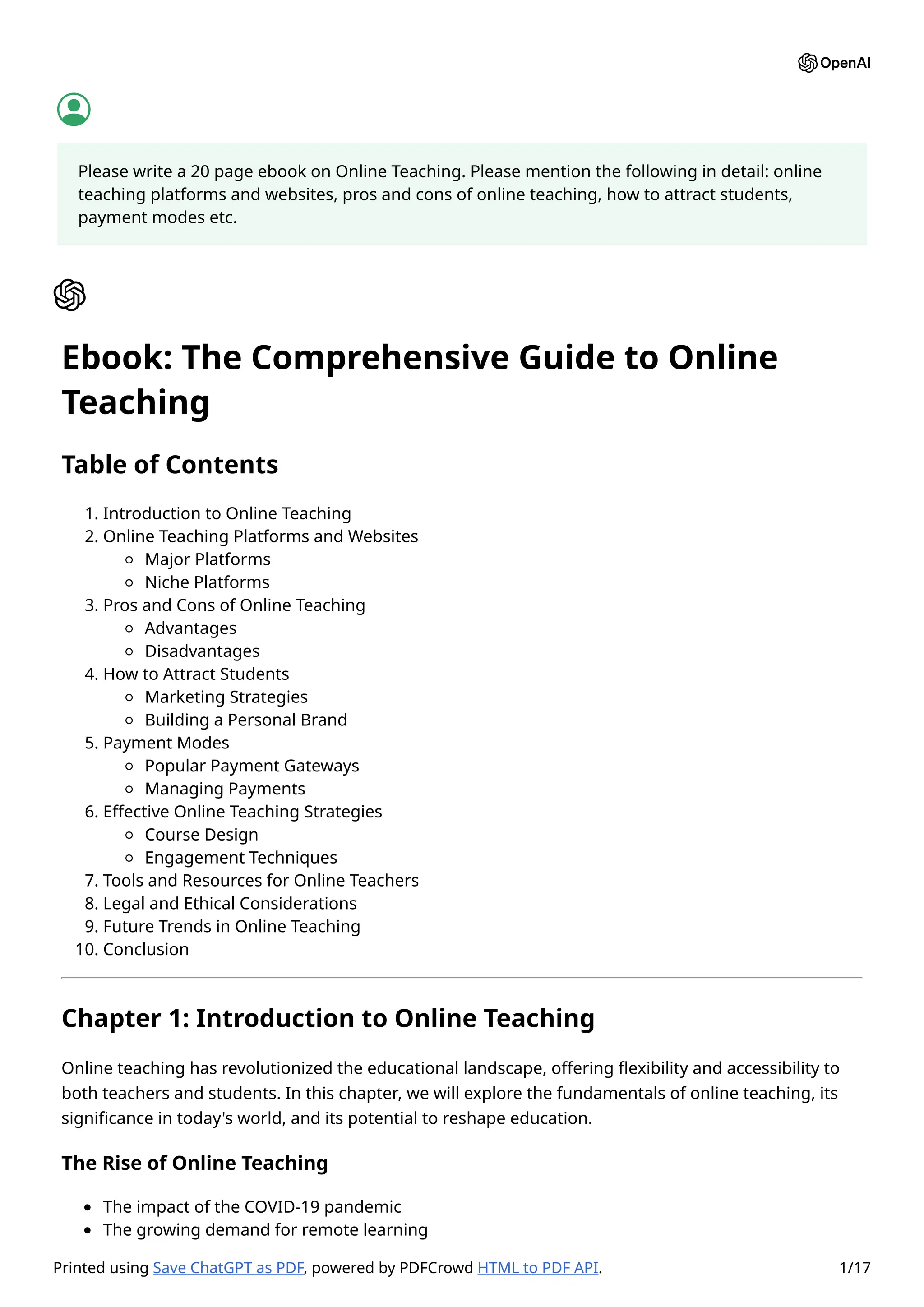E-book: The Comprehensive Guide to Online Teaching | PDF