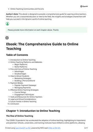 E-book: The Comprehensive Guide to Online Teaching | PDF