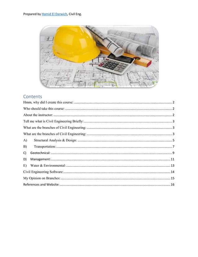 Civil Engineering: what you need to know ! | PDF