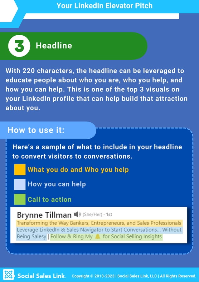 Your LinkedIn Elevator Pitch | PDF