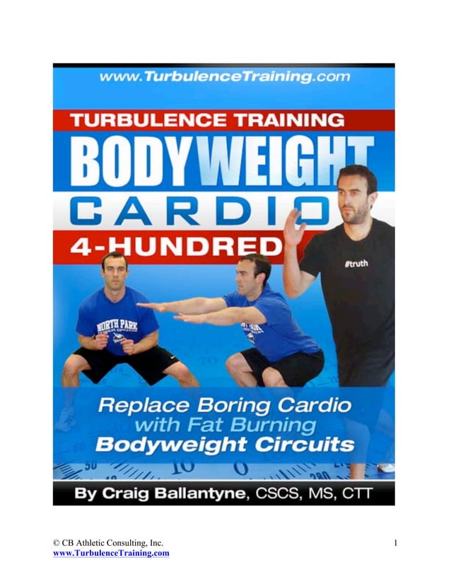 E-book - Body Weight Cardio Program | PDF | Running and Jogging ...