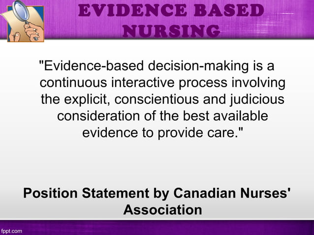 Evidence based practice in nursing | PPT | Parenting Babies and ...